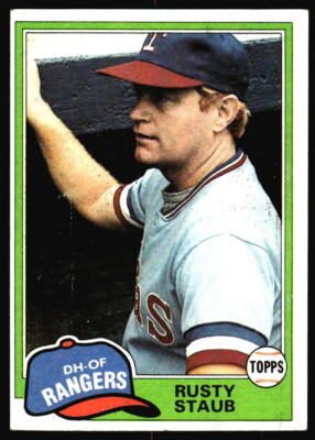 1981 Topps Rusty Staub #80 Texas Rangers | eBay