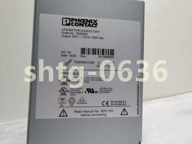 Phoenix Contact 24Vdc 12Ah UPS Battery Unit Energy storage 2320322 for ...
