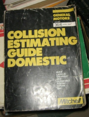 Vintage Mitchell Manuals Collision Estimating Guide Domestic,1994 ...
