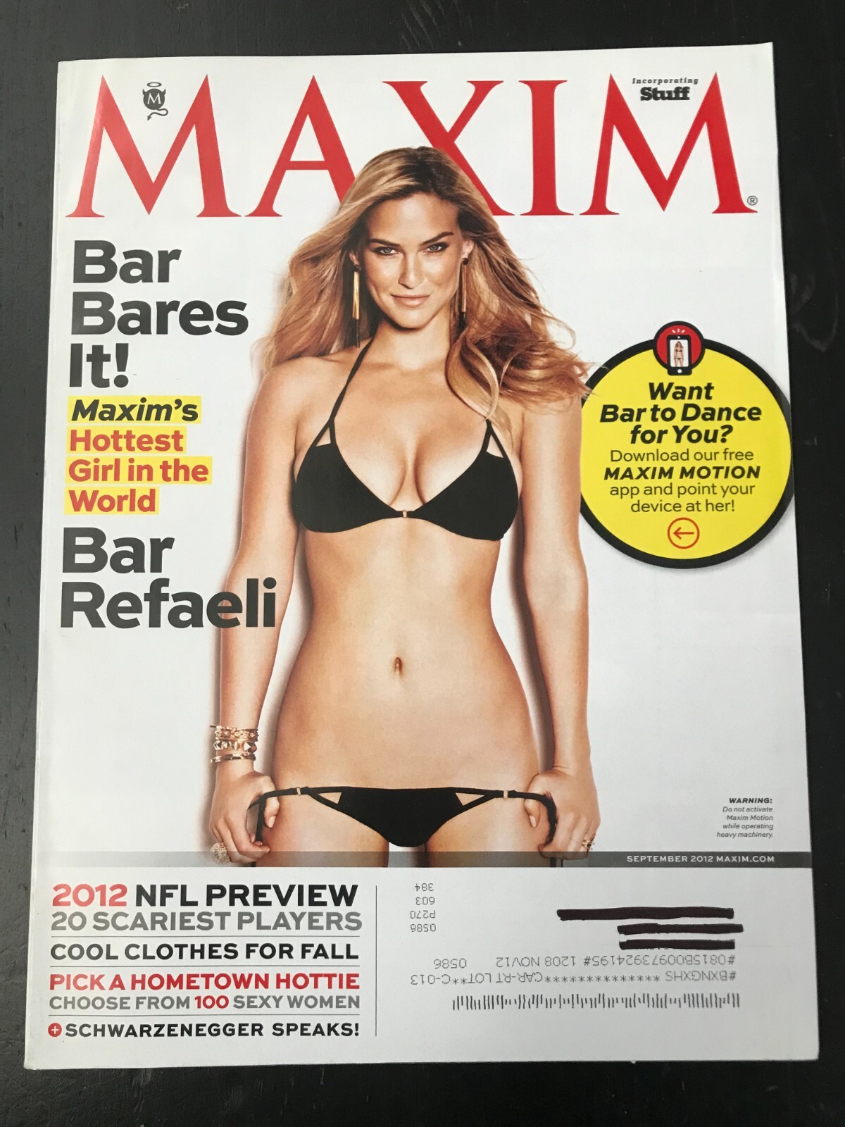 BAR REFAELI - MAXIM Magazine - Sept 2012 * SPORTS ILLUSTRATED SUPER ...