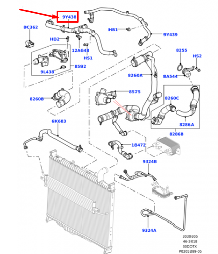 LAND ROVER DISCOVERY V L462 EGR Cooler Hose LR033912 NEW GENUINE | eBay UK