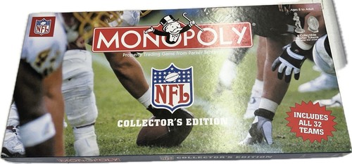 Monopoly NFL Collector's Edition Hasbro Board Game 2003 Football 100% ...