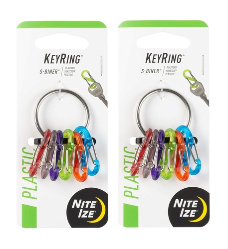 Nite Ize Keyring Clip, 2 Pack, Multi Color Clip Keychain Organizer | eBay