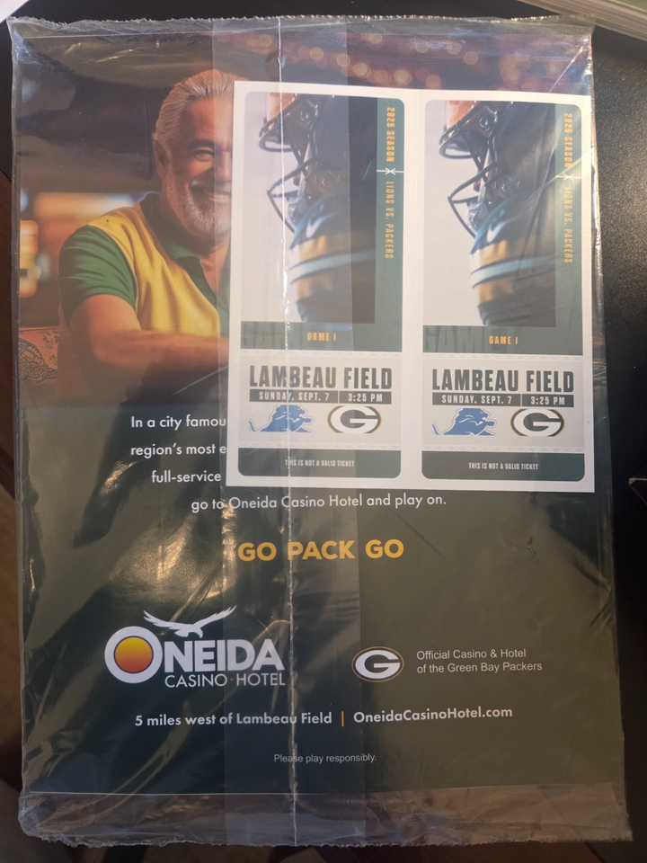 GAMEDAY Program - Green Bay Packers v Detroit Lions 8/7/25 Tickets ...