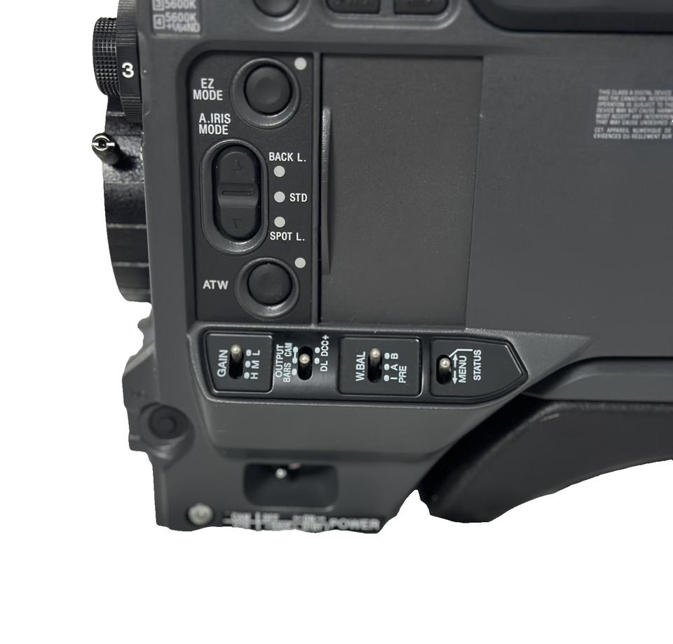 Sony DXC 537 DXC D30 Camcorder Body Professional Video Camera | eBay