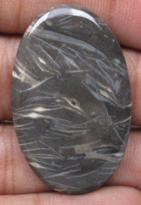 30.45 CTS NATURAL BAT CAVE JASPER CABOCHON OVAL SHAPE LOOSE GEMSTONE D ...