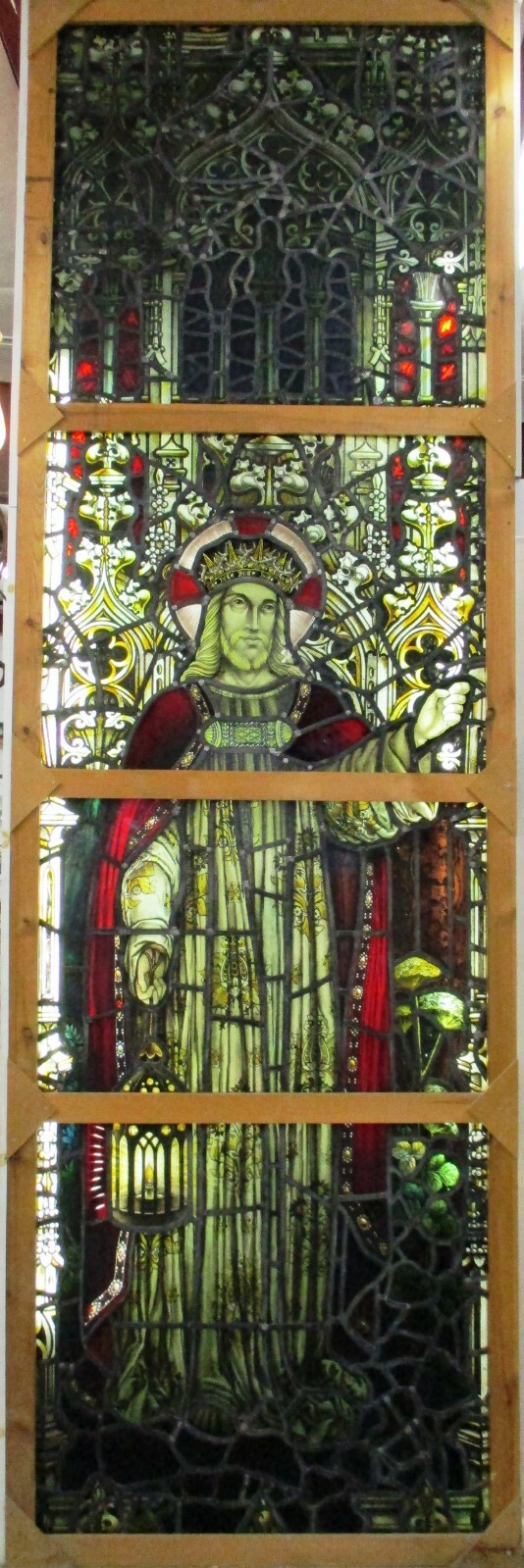 OLD ENGLISH STAINED GLASS CHURCH WINDOW Circa 1790 Manchester England ...