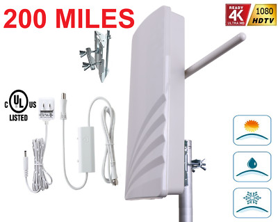 200MILE New Concept HIGH GAIN DIGITAL HD TV UHF VHF DTV 44 dB ANTENNA ...