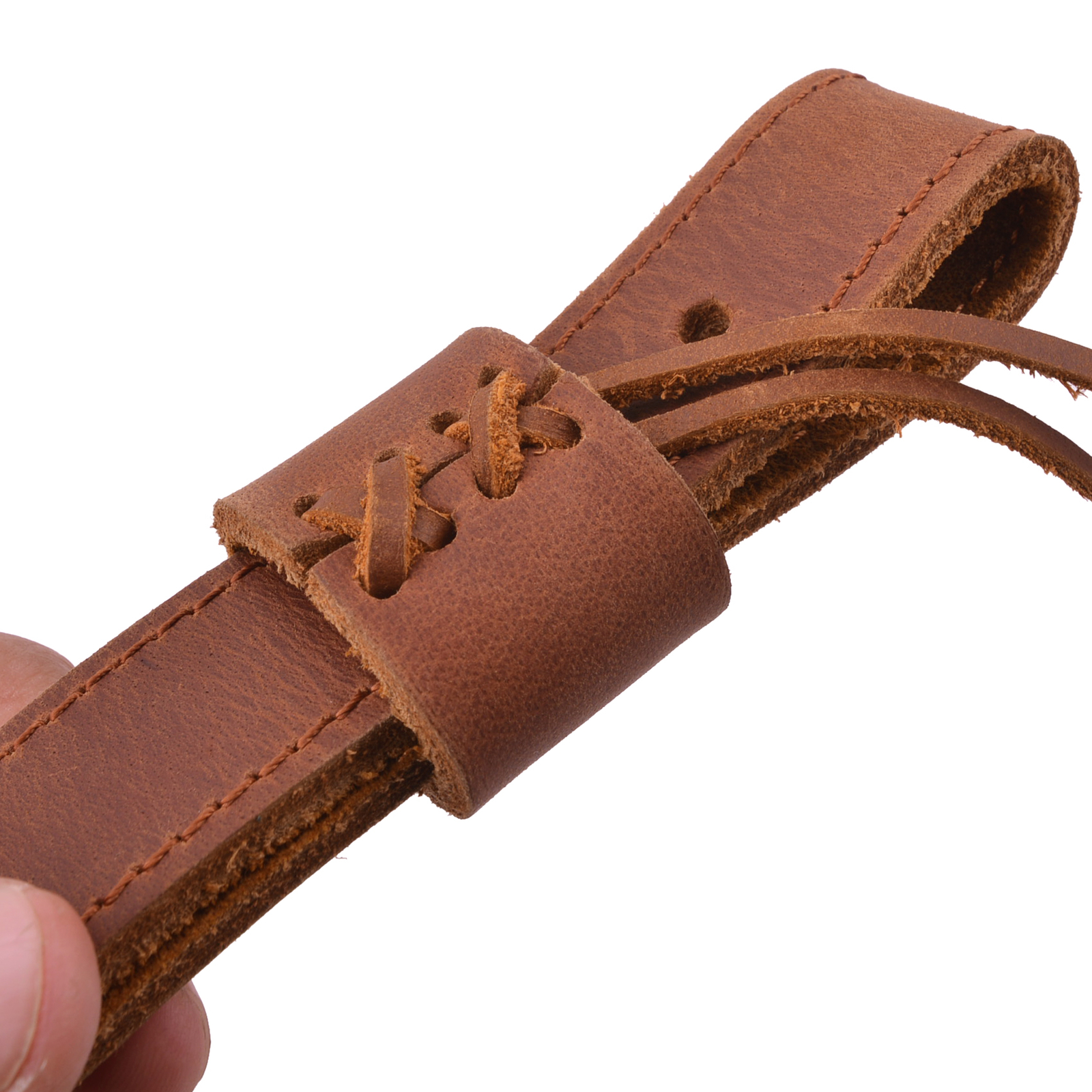 Classic 1 inch Wide Cow Hide Leather Rifle Sling Gun Strap Hunting Belt ...