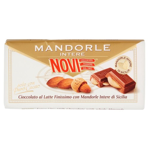 Novi Chocolate | Novi Albero Novi Tablet With Whole Almonds | 3,5 Oz ...