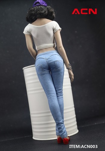 1/6 Female Slim Jeans Pants Clothes For 12'' Phicen Tbleague Soldier ...