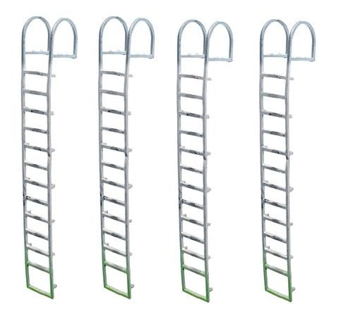 TD75 Harbour Wall Ladders (x4) 3d printed OO scale model railway ...