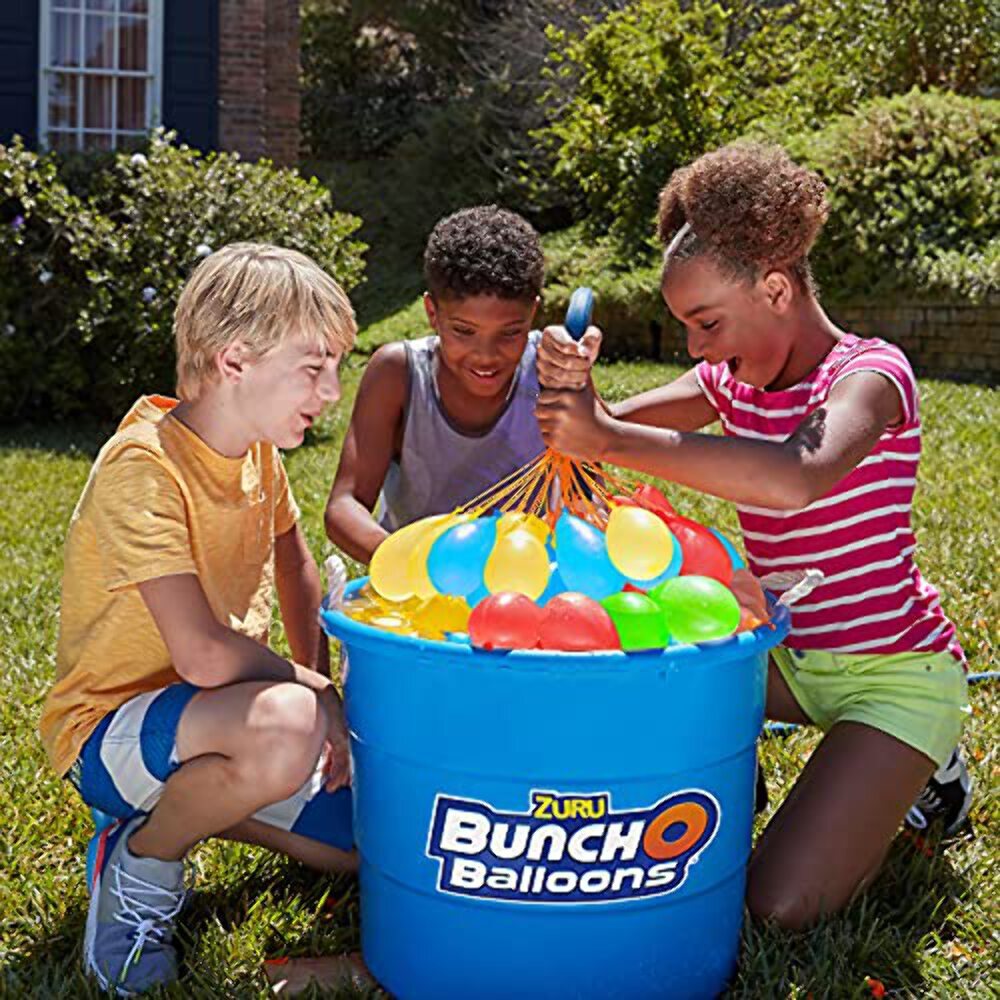 Bunch O Balloons Neon Colors with 2 Launchers + 4 Pack Water Balloons ...