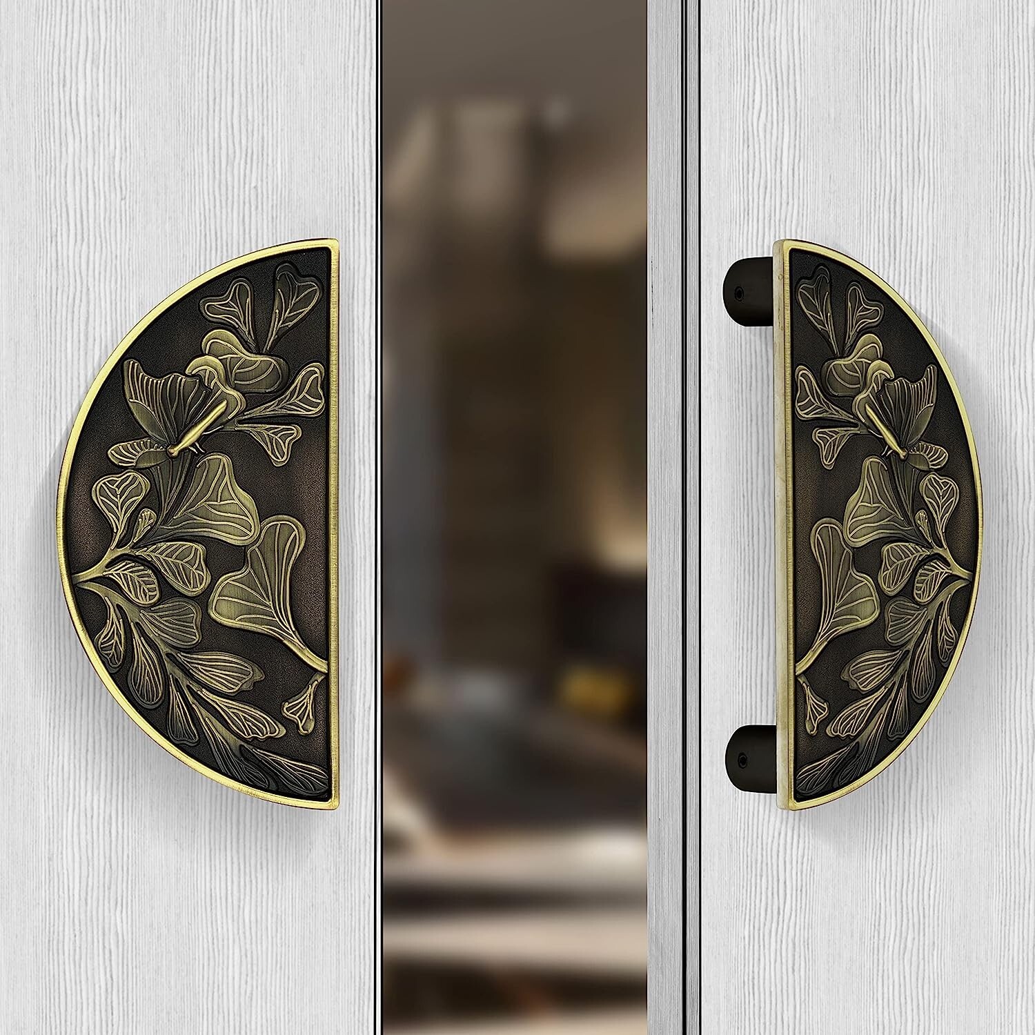 Handmade Beautiful 8 inches Round Shape Door Handle Pull Decor 2 Pieces ...