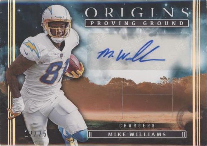 2022 Panini Origins - Proving Ground Signatures Mike Williams #PG-MWI ...