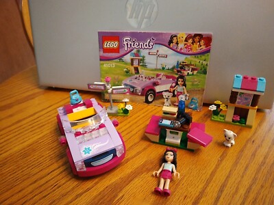 41013 LEGO Complete Friends Emma's Sports Car 100% Complete w/minifig ...