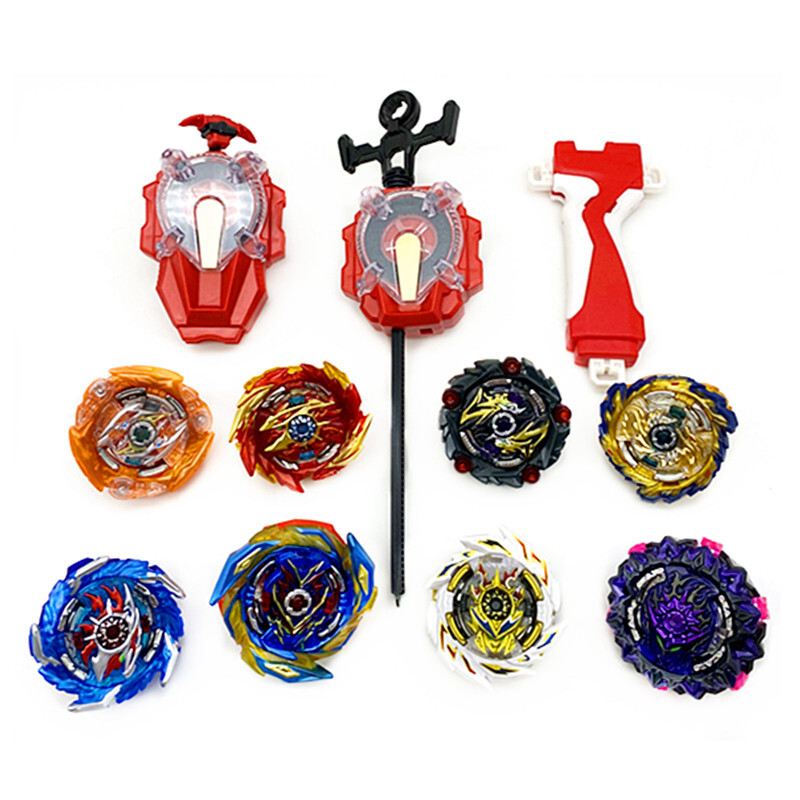 8pcs King Super Gyro Burst Beyblade Set With Sparkling Launcher Storage ...