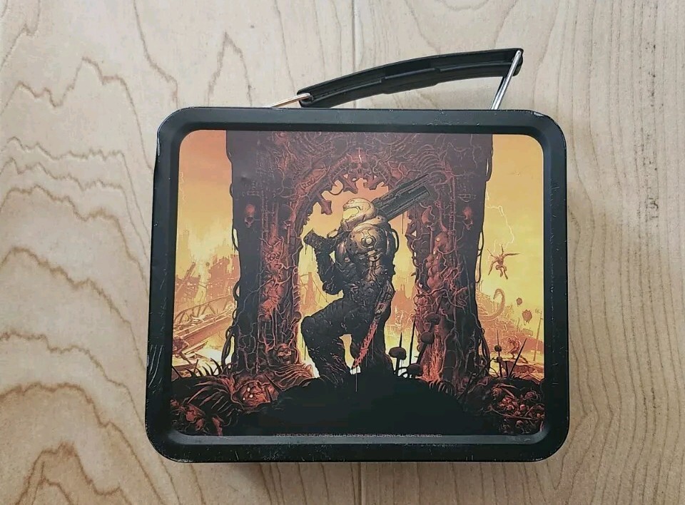 Doom Eternal Mini Lunch Box Tin - GameStop Exclusive Promotional Item ...