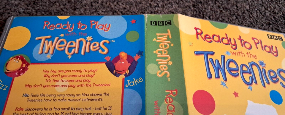 READY TO PLAY WITH THE TWEENIES BBC VIDEO BELLA FIZZ PAL VHS VIDEO KIDS ...