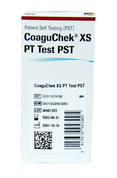 Roche Coaguchek XS testing Strips for INR testing - 6pc for sale online ...