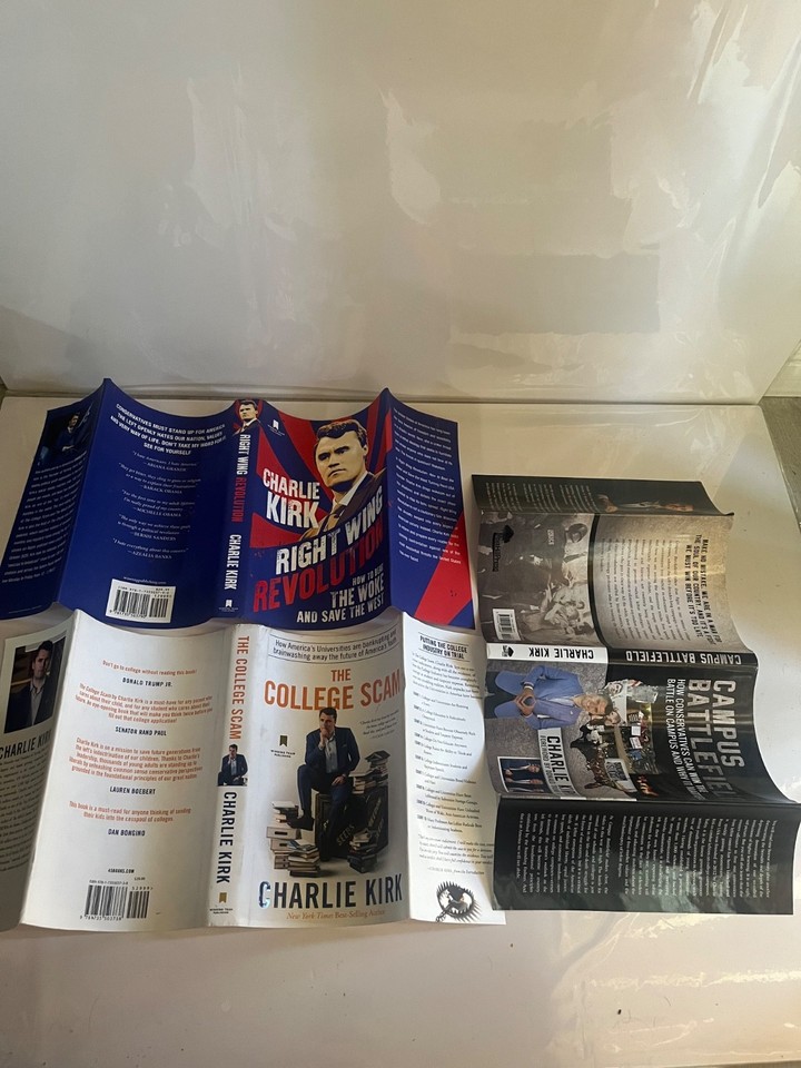 Charlie Kirk book lot 3 1st edition | eBay