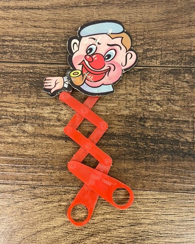 Vintage Scissor Accordion Finger Puppet Clown Toy 1960's Dime Store ...