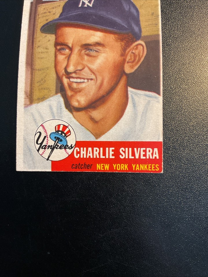 1953 Topps High Series (4th) Charlie Silvera #242 New York Yankees Set ...