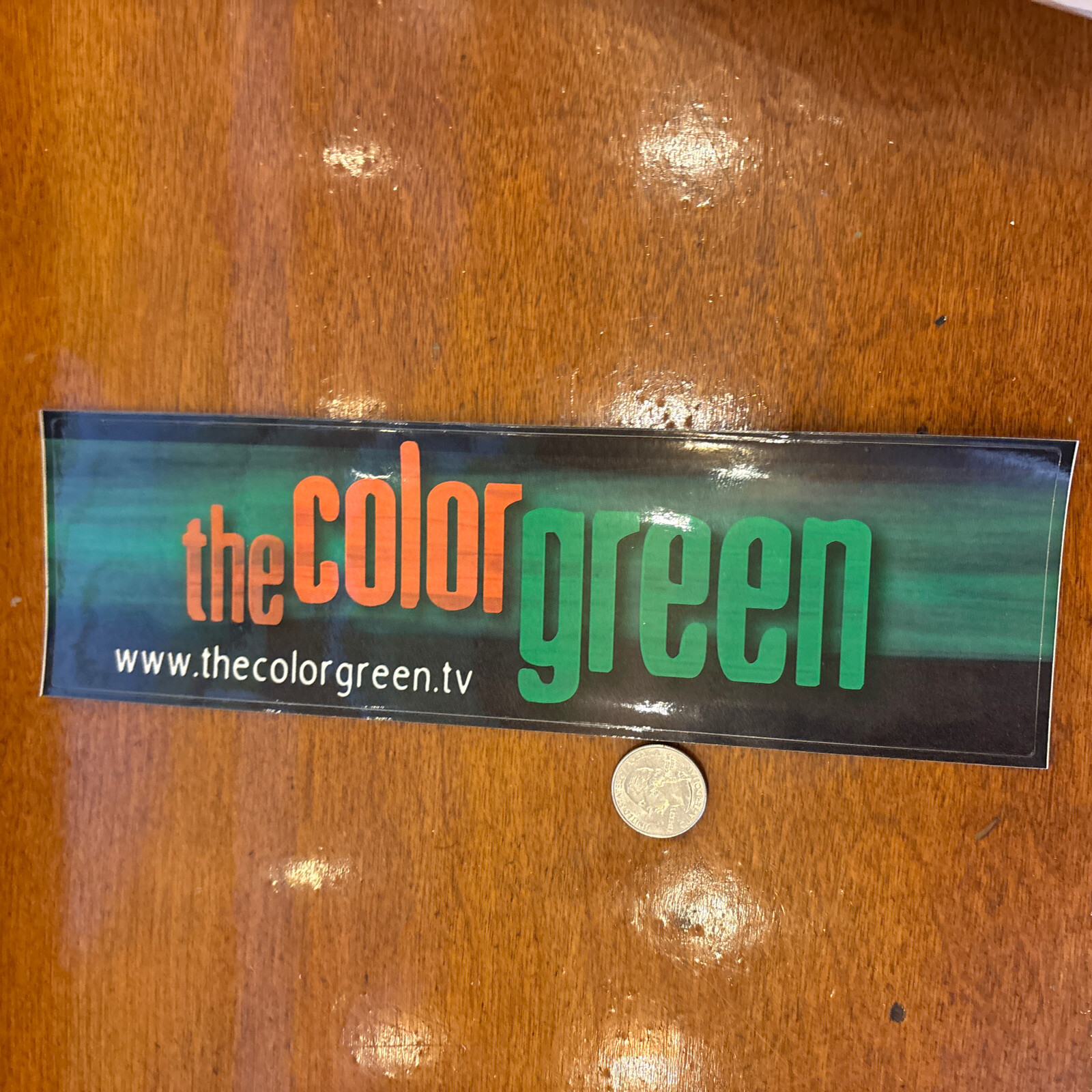 The Color Green, Bumper Sticker -3”buy 10”— Plus Bonus, Free, Flag ...