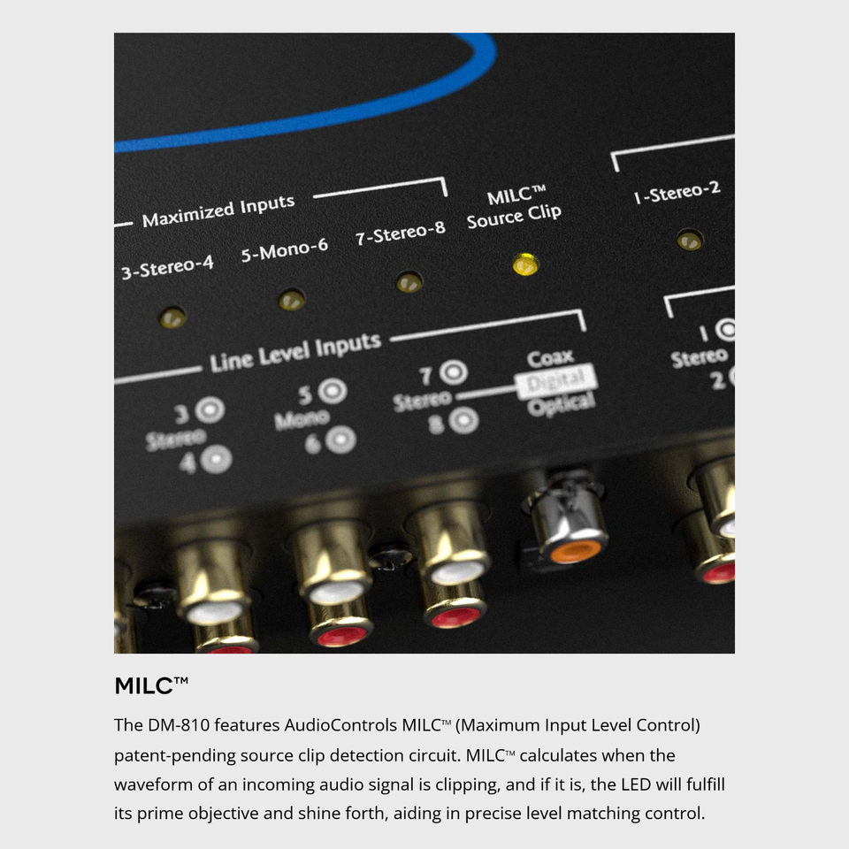 AudioControl DM-810 DSP Matrix Digital Signal Processor 8-CH Input/10 ...