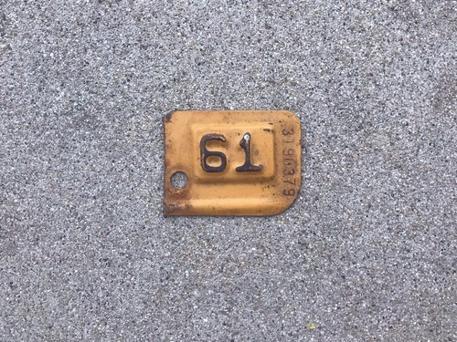 1961 - NEW YORK - LICENSE PLATE - YEAR REGISTRATION - TAG / TAB | eBay