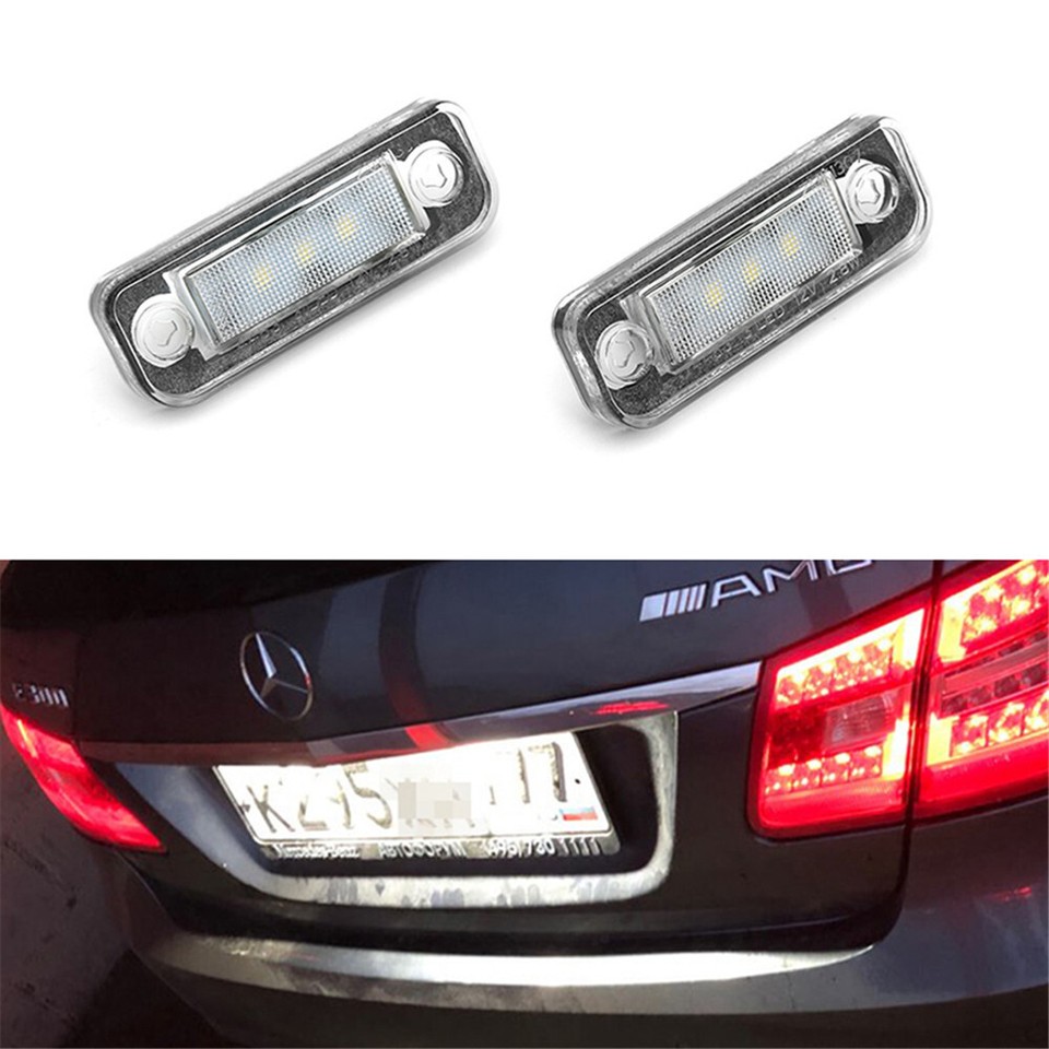 Pair License Plate Lights Replacement Lamps for Benz W211 W219 R171 ...