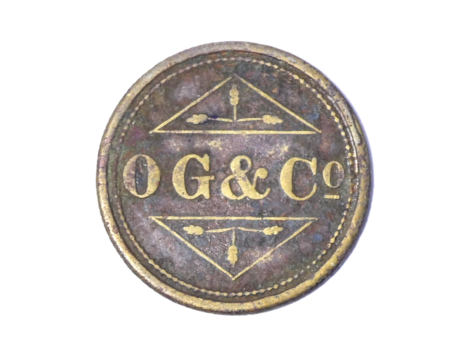 Antique OG & Co Osborne Garret South Africa Sixpence 6D Token #X44 ...