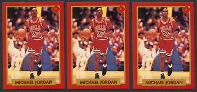 Group of Three 1991 Tuff Stuff Jr. #1 Michael Jordan Chicago Bulls Rare ...