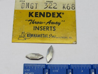 KENNAMETAL DNGT-322 CARBIDE INSERTS (21 PCS) GRADE K68 | eBay