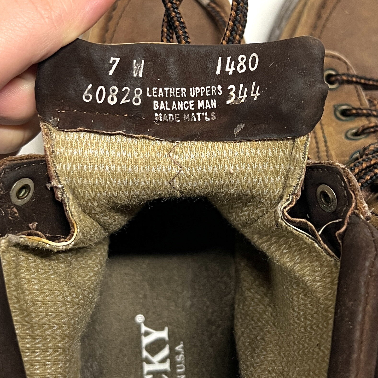 Rocky Tuff Terrainer Boots Weathered Oak Womens Sz 7 Gore-Tex USA 1480 ...