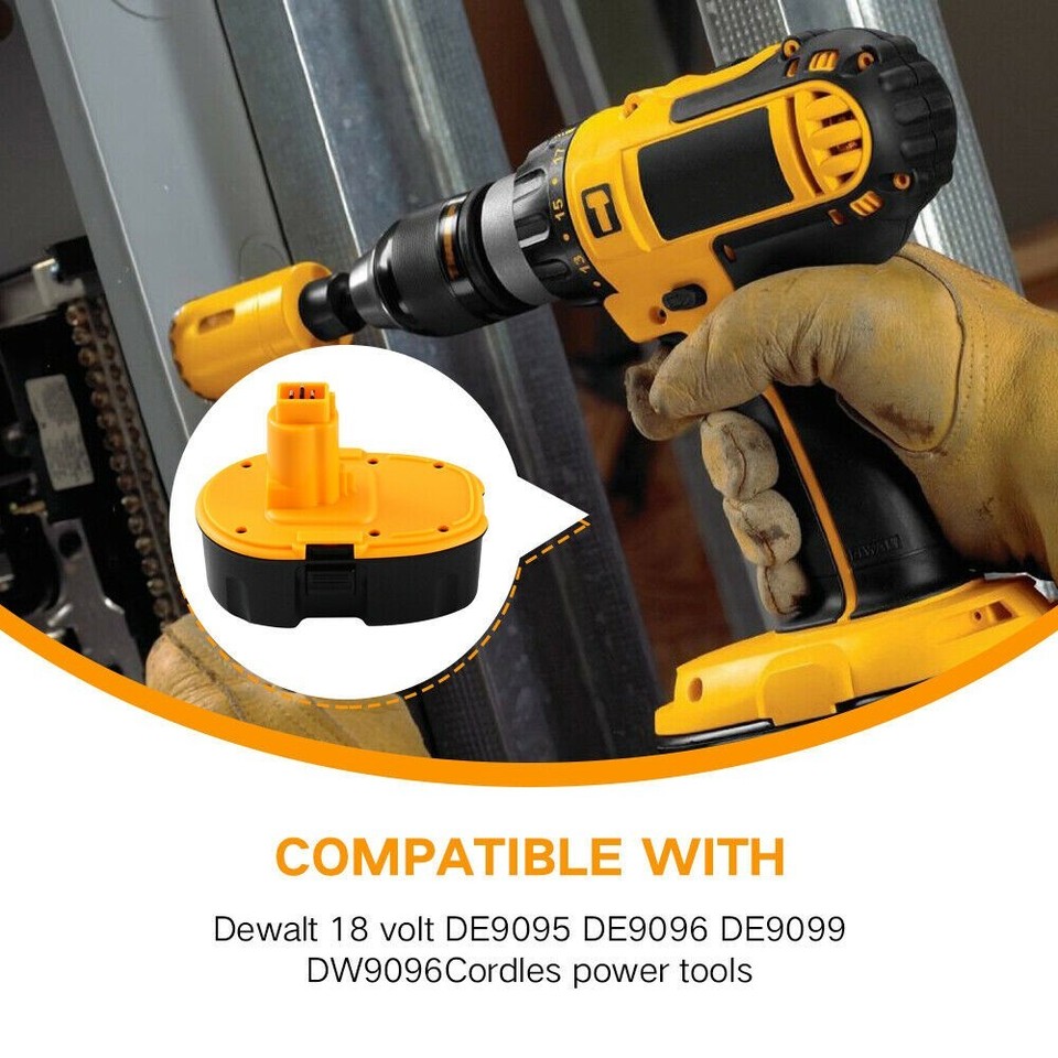 4-PACK 18V For Dewalt 18 VOLT DC9096 DC9098 Ni-MH Battery DC9099 NEW ...