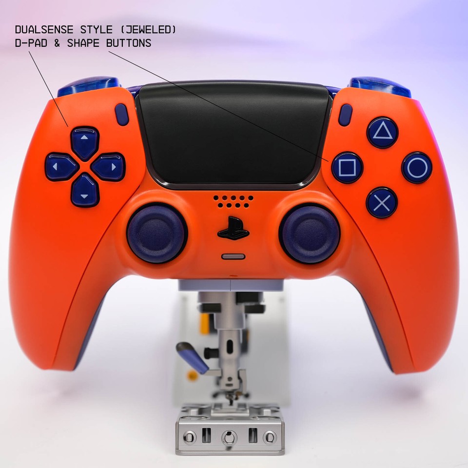 Sunset Orange PS5 Controller Killscreen Modded Retro | For PlayStation ...