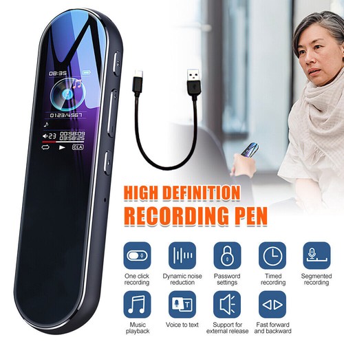 Digital Voice Recorder Dictaphone Audio MP3 Player Sound Recording ...