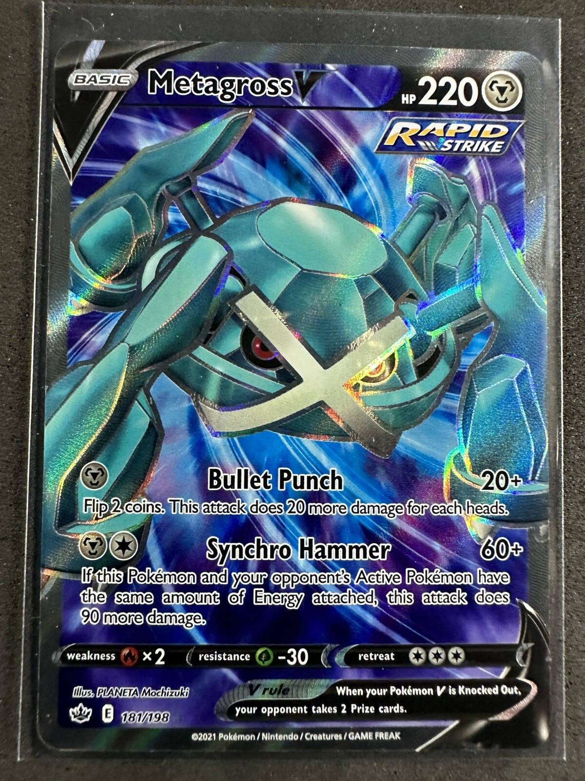 Pokémon TCG Metagross V Chilling Reign 181/198 Holo Full Art | eBay