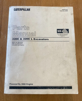 CAT CATERPILLAR 320C 320 L EXCAVATOR PARTS BOOK MANUAL CATALOG S/N- PAB ...