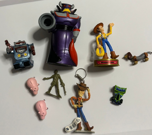 Lot of 9 Toy Story Figure 2 Woody, Slinky, Robot, Zurg, 2 Hamm ...