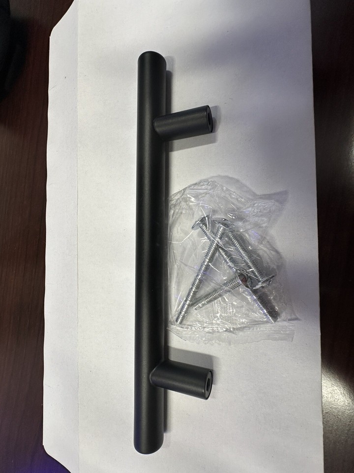 15 Pack 6-3/8 Inch Cabinet Pulls Matte Black Stainless Steel Kitchen ...