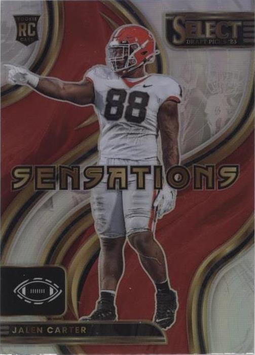 2023 Panini Select Draft Picks - Sensations Jalen Carter #SEN-JC Silver ...