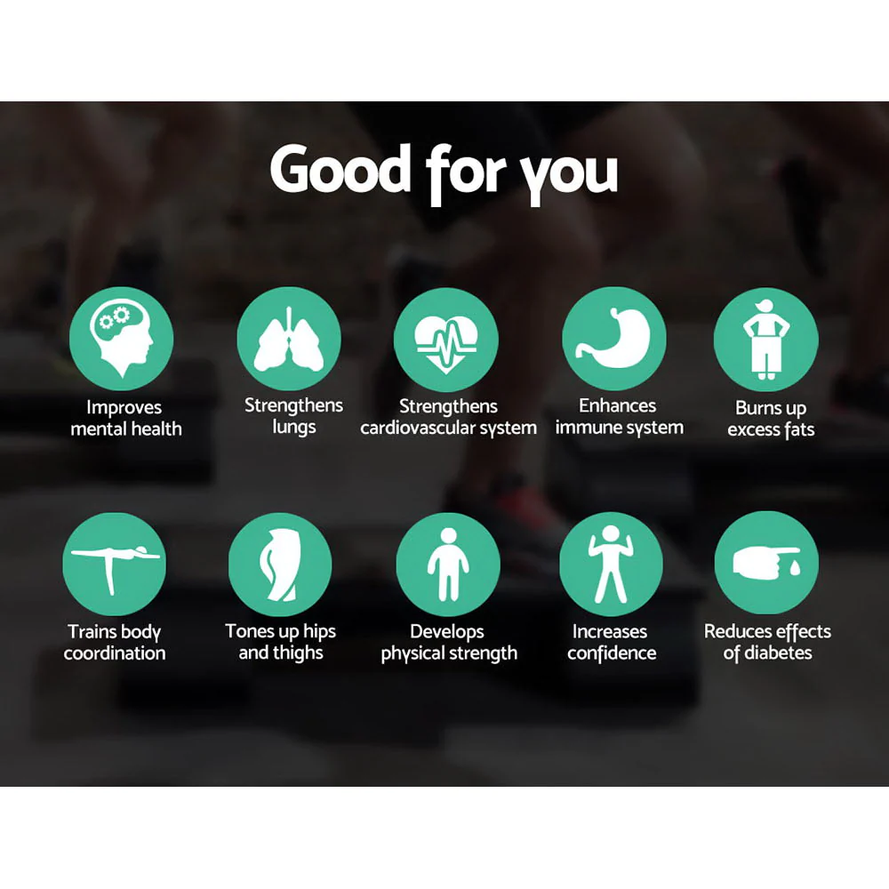 Everfit Set of 4 Aerobic Step Risers Exercise Stepper Workout Gym ...