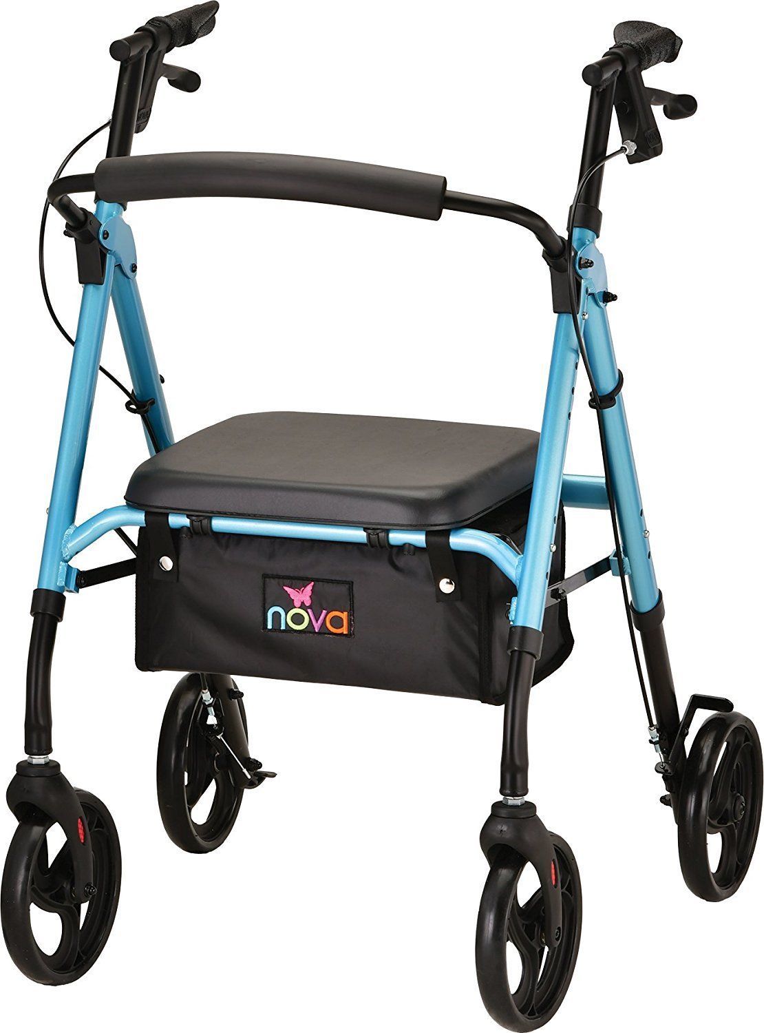 Nova Star 8 Mod.4258 Rollator Adjustable Folding Walker 5-COLORS | eBay