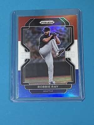 2022 PANINI PRIZM BASEBALL #99 ROBBIE RAY RED WHITE BLUE PRIZM CARD ...