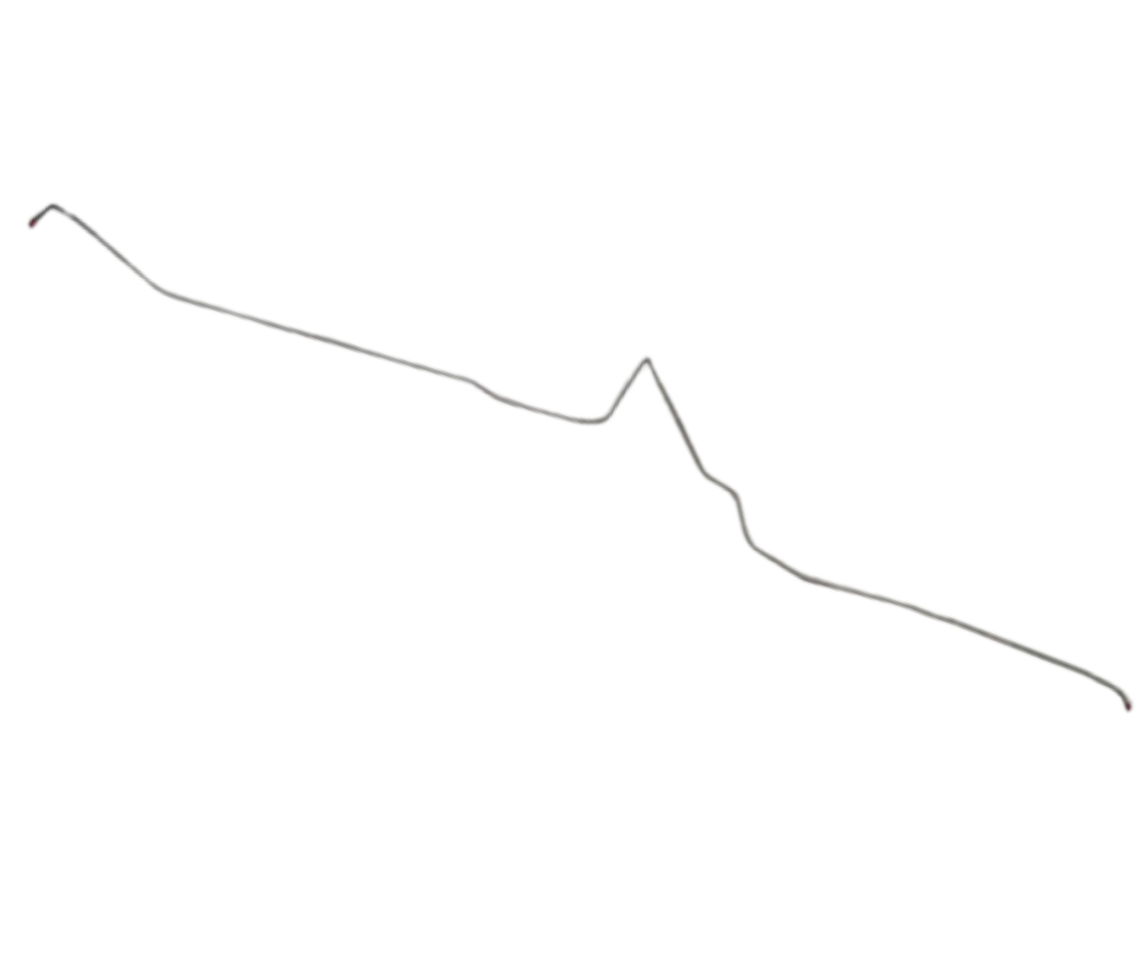 Fits 94 Chevy Corvette ZR1, 3/8" Fuel Return Line Left Side; Stainless ...