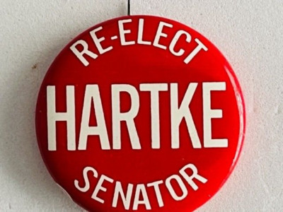 Vintage Indiana Senator Vance Hartke Pin Back Political Campaign Button ...