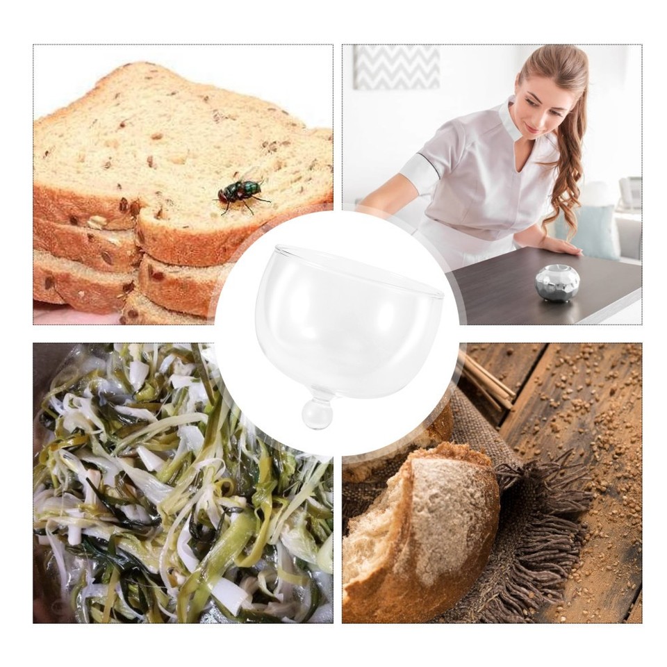 1pc Food Glass Cover Transparent Cover for Western Dish Kitchen ...