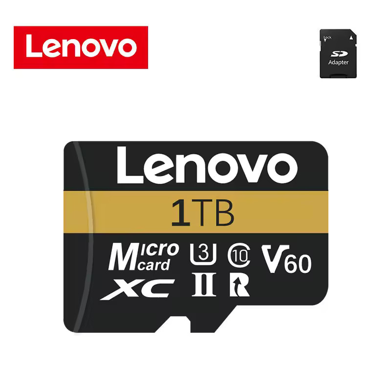 Lenovo 2TB w/ Adapter U3 V60 Micro Card C 10 TF SD XC 2 R Memory Card ...